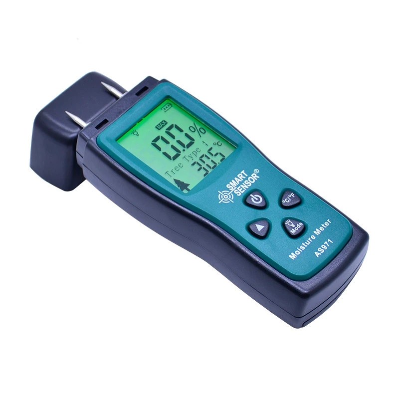 Moisture Meter AS971 Paper Wood Humidity Tester Timber Damp Detector ...