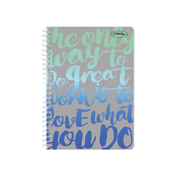 1 Pc Sterling Spiral Notebook 685 Lustrous 80 Leaves Random Design ...