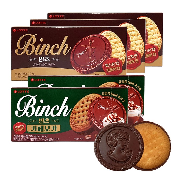 Lotte Binch Chocolate Biscuits 102g | Shopee Philippines