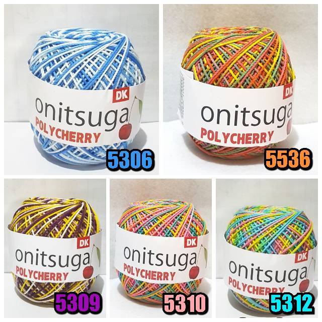 Onitsuga Polycherry Knitting Yarn (SEMBUR OMBRE) | Shopee Philippines
