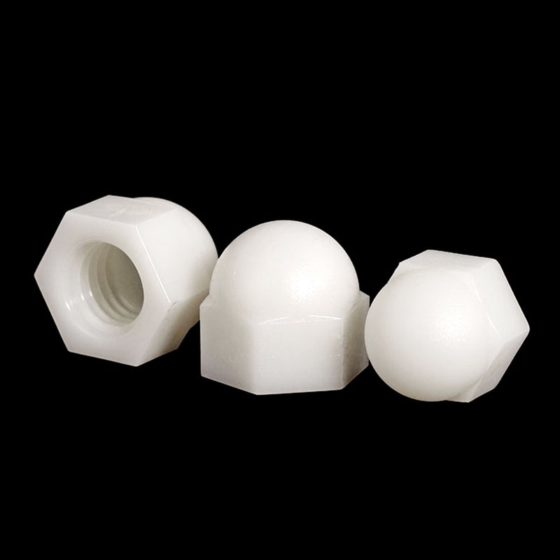 Nylon Acorn Cap Dome Nuts White Plastic Hexagon Hex Nut M3 M4 M5 M6 M8 M10 M12 M14 M16 M18 M20 ...