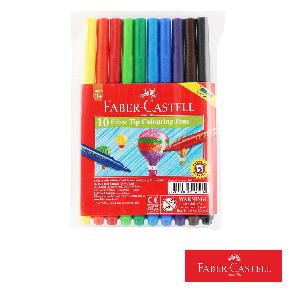 Faber-Castell Coloring Pen (Colored Cap) | Shopee Philippines
