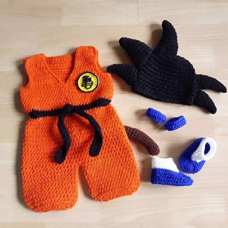 Crochet San Goku Dragon ball Z Costume | Best for baby monthly ...