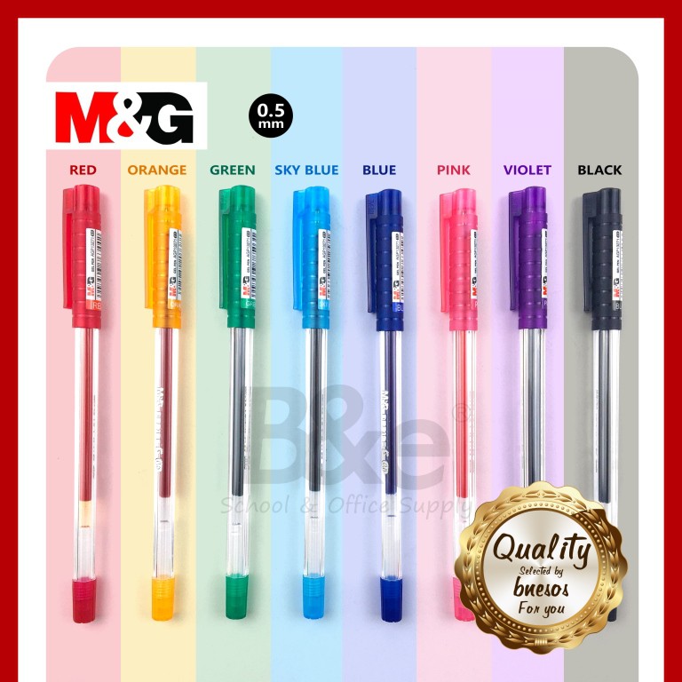 bnesos Stationary School Supplies M&G Office G Gel Pen 8Colors 0.5mm ...