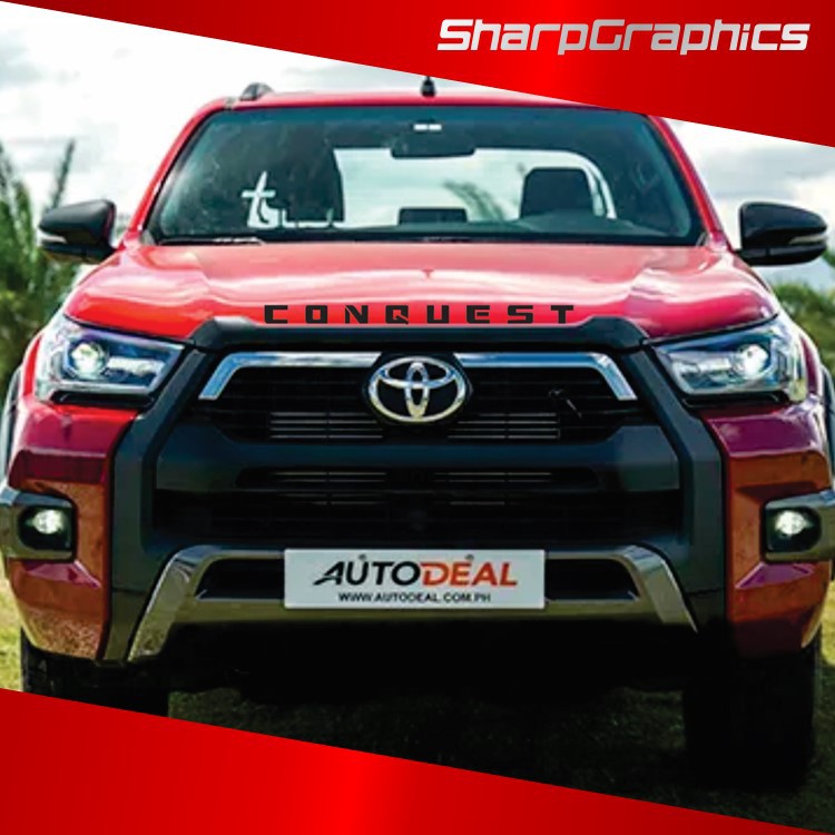 Conquest Hilux Hood Sticker Set Decal | Shopee Philippines