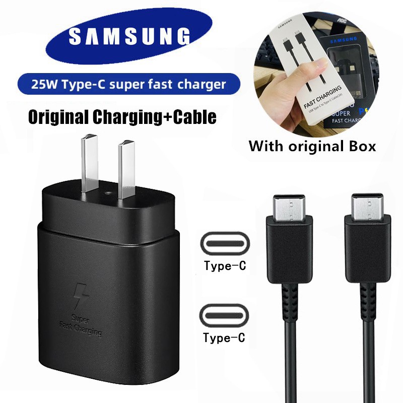 Samsung Super fast charger 25W 45 watts PD Adapter USB Type C to Type C ...