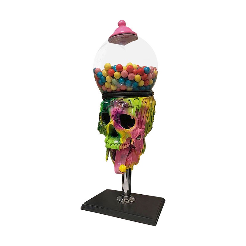 2022 NEW Halloween Skull Candy Machine Bubble Gum Machine Horror Resin ...