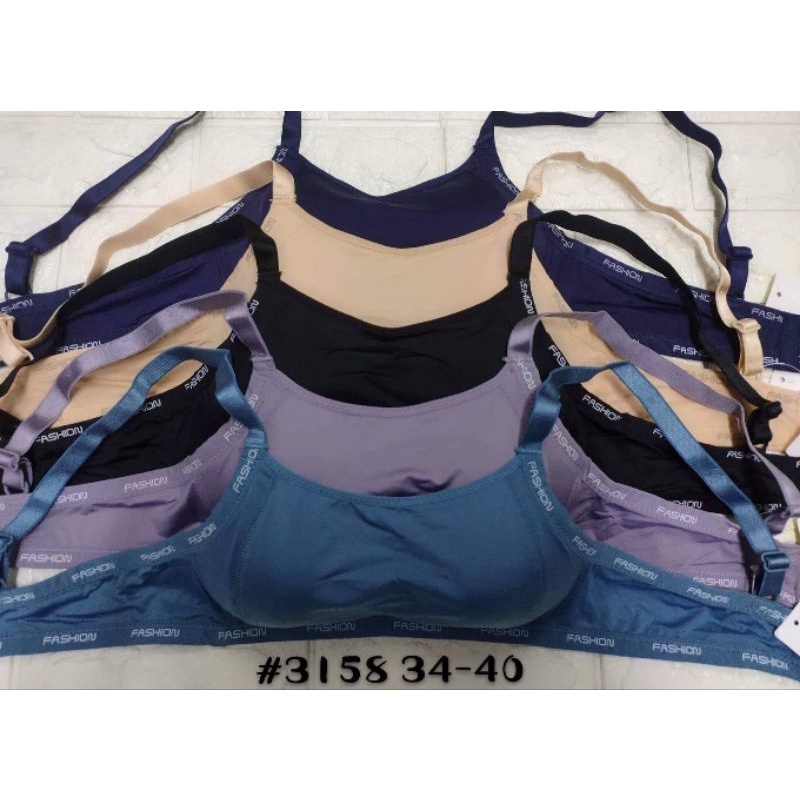 TRI I IMPH COTTON CAMI BRA FULL CUP AB small-large Body frame | Shopee ...