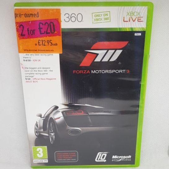 Xbox 360 Forza Motorsport 3 Disc (2Disc)(Original Disc)(PAL) | Shopee ...