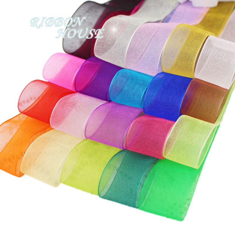(50 yards/roll) 20mm Organza Ribbon Wholesale gift wrapping decoration ...