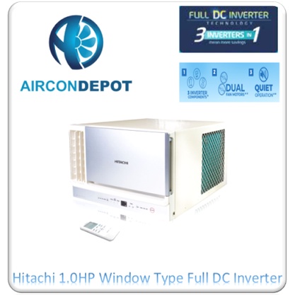 Hitachi 1.0HP Window Type Full DC Inverter | Shopee Philippines