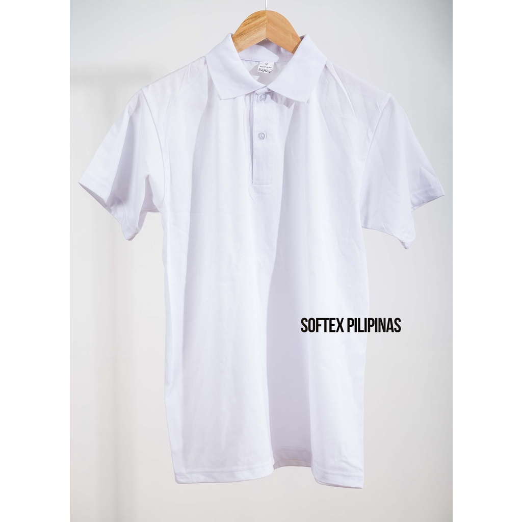Softex/Whistler White And Black Color Petchera Cotton Polo Shirt Unisex ...