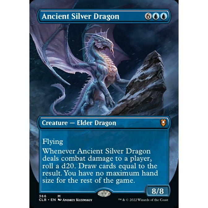 MTG Singles CLB Ancient Silver Dragon (Borderless) | Shopee Philippines