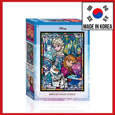 Jigsaw Puzzle Disney Frozen Elsa Anna Glass Art Version | Shopee ...