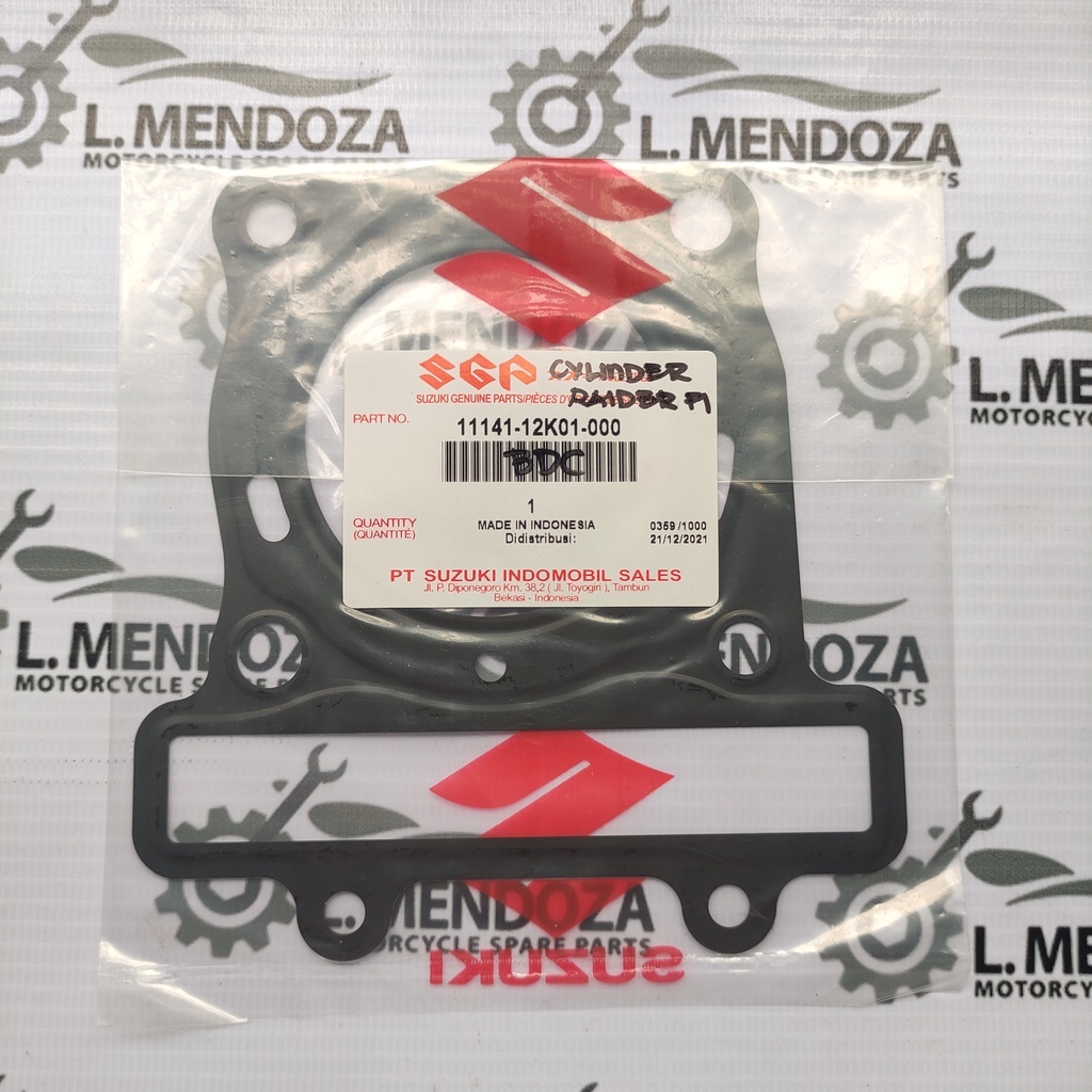 Suzuki Raider R 150 Fi SGP Cylinder Head Gasket Genuine 11141-12K01-000 ...