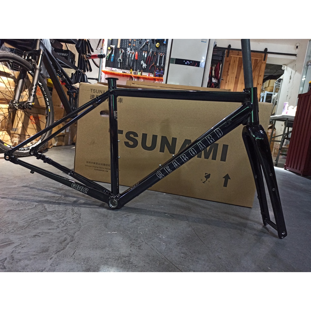 Tsunami Seaboard GR02 Gravel Frame Set (Black) | Shopee Philippines