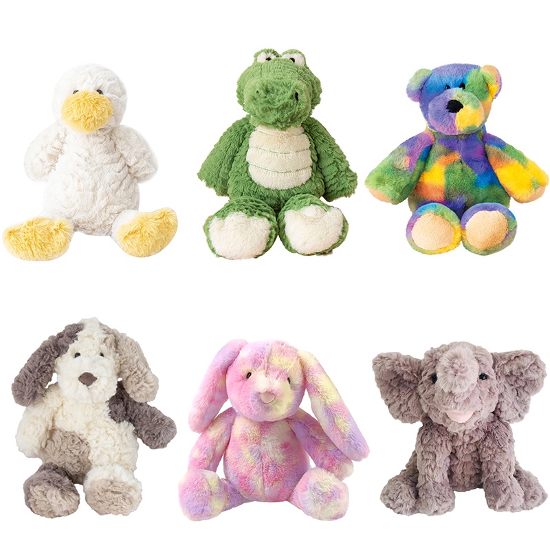 6 Style Kawaii Plush Toy Cute Elephant Bunny Stuffed Animals Cartoon ...