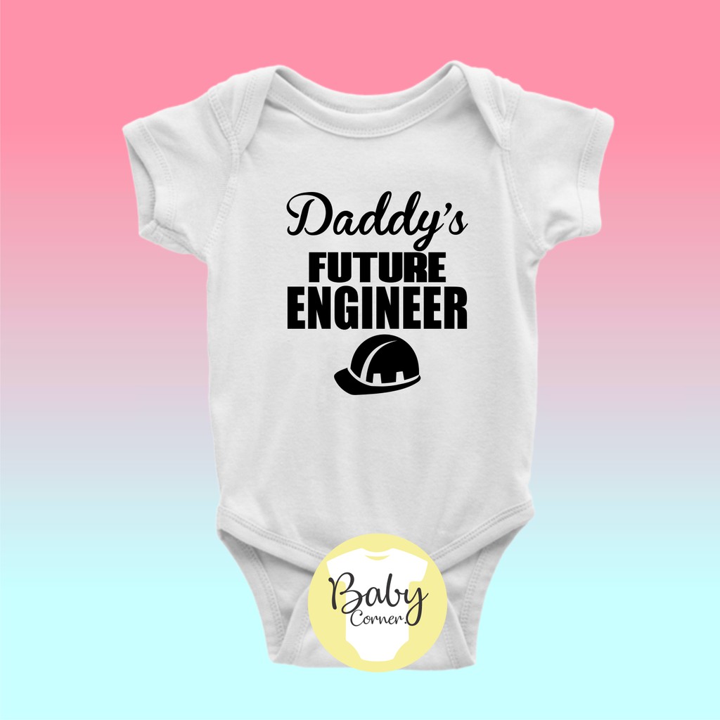 Daddy's future engineer ( statement onesie / baby onesie ) | Shopee ...
