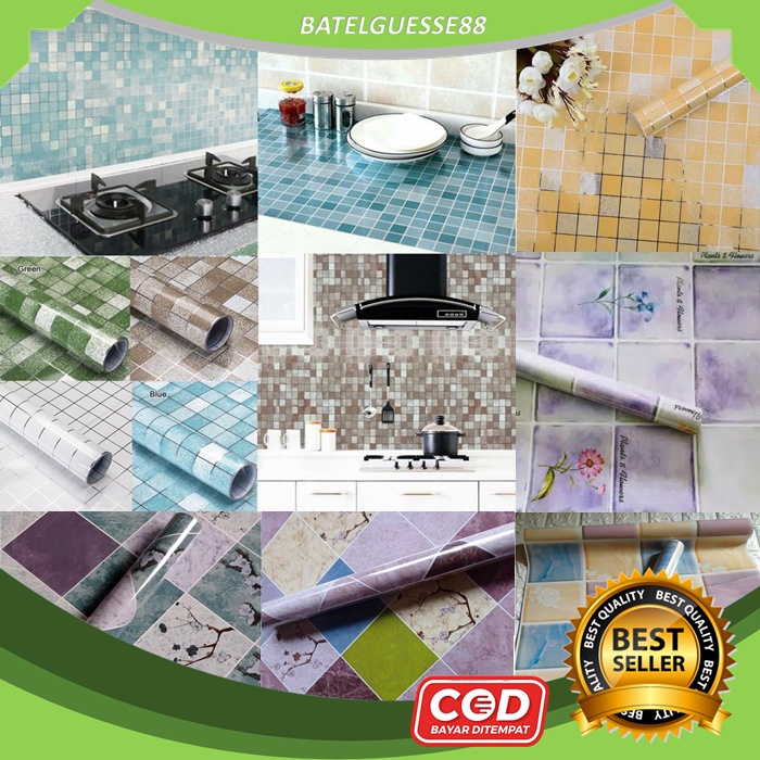 (B88 Kitchen Wallpaper 45CM X 1M Kitchen Wallpaper Sticker Kitchen ...