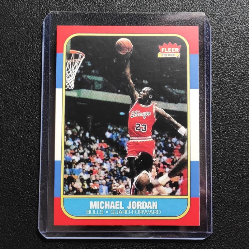 1986 Fleer #57 Michael Jordan Chicago Bulls RC Reprint Basketball NBA ...