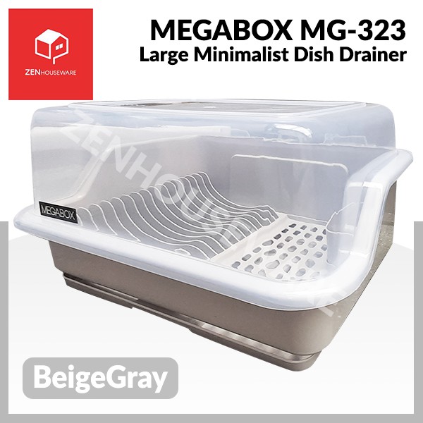 ZENHOUSEWARE Megabox EASY CLEAN Minimalist & Functional Dish Drainer ...