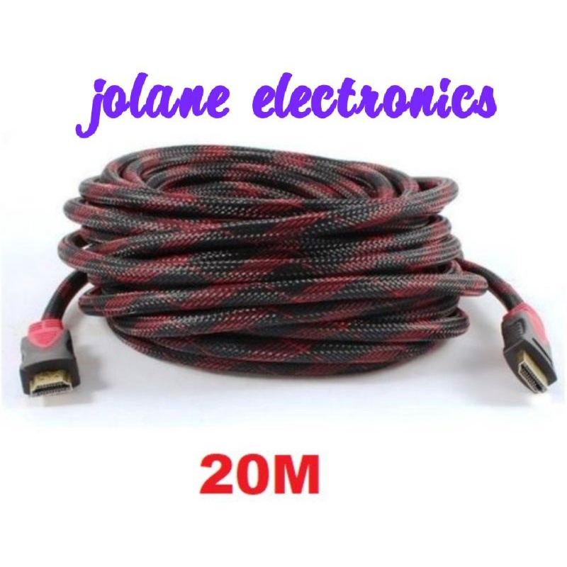 HDMI-HDMI CABLE 20 METERS HEAVY DUTY | Shopee Philippines