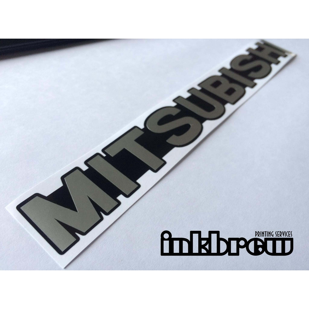 Front Mitsubishi Vinyl Sticker for L300 FB/Versa Van | Shopee Philippines