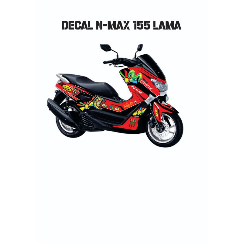 Decal FULLBODY YAMAHA NMAX 155/ N MAX 155 OLD/LAMA MOVISTAR | Shopee ...