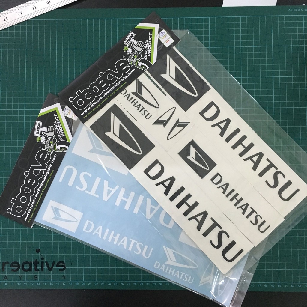 DAIHATSU car sticker (set) | Shopee Philippines