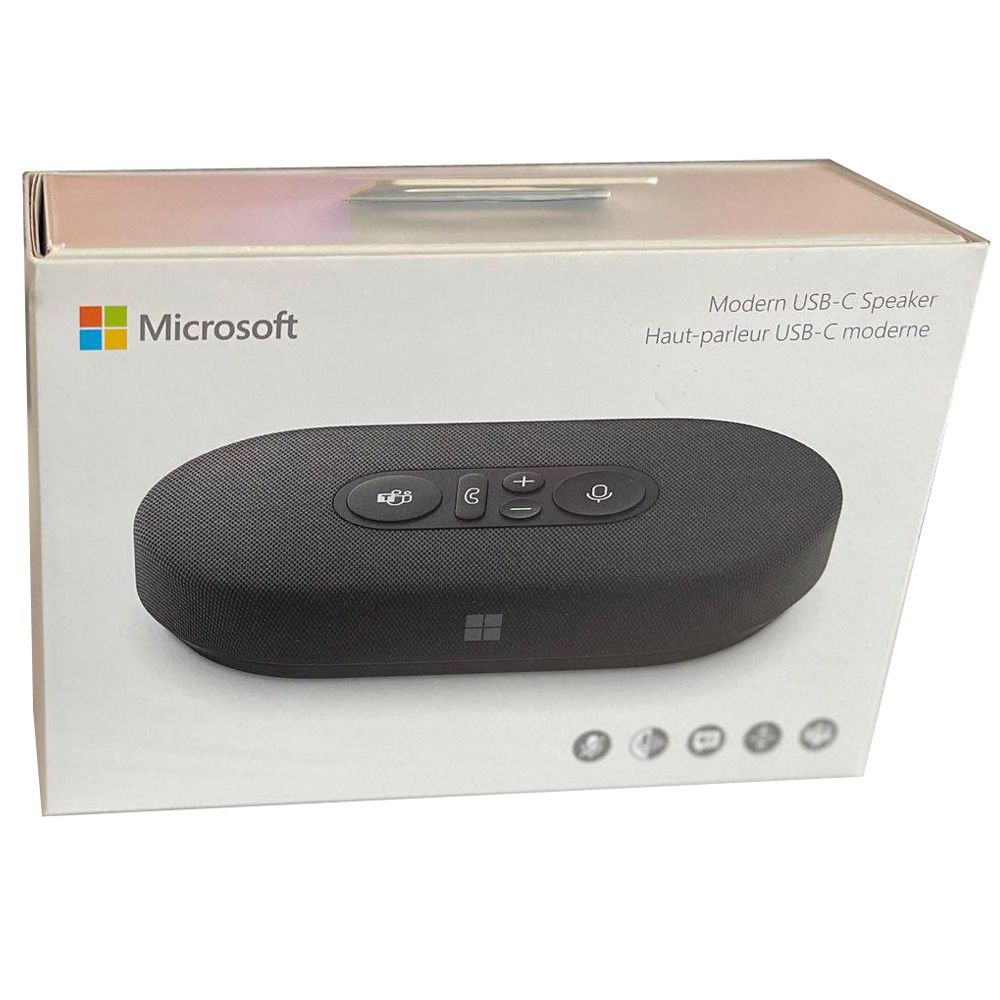 Microsoft Modern USB-C Speaker (Certified for Microsoft Teams), 8KZ ...