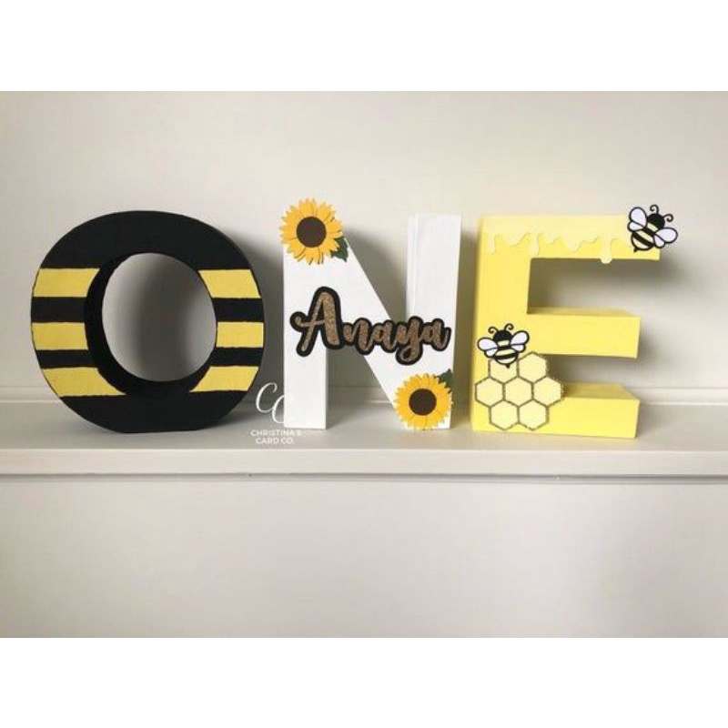 BUMBLEBEE THEME CUSTOMIZED 3D LETTER STANDEE AND DECORATION IDEA(price ...