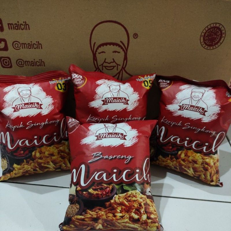Maicih cassava chips and basreng / fried meatballs 100% original ...