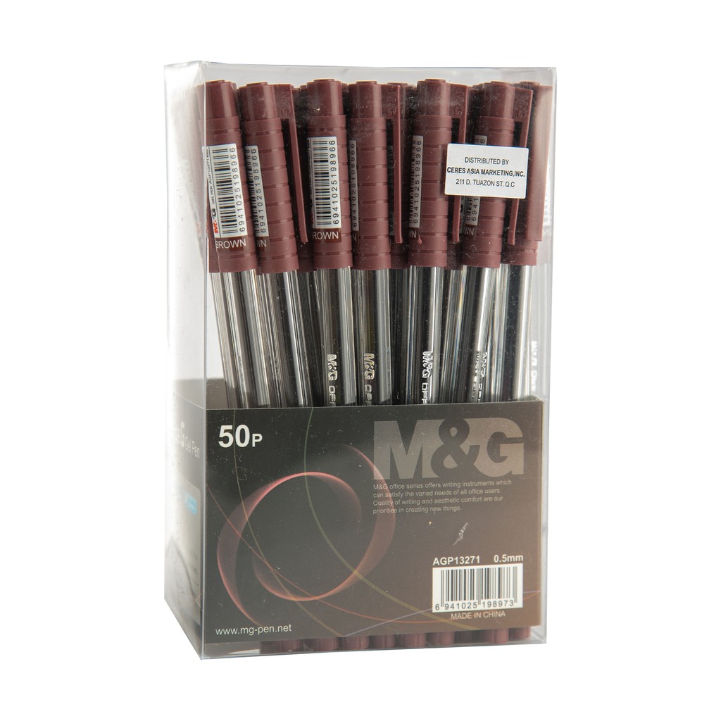 M&G Office G Gel Pen GP99 0.5mm AGP13271 (50Pcs) | Shopee Philippines