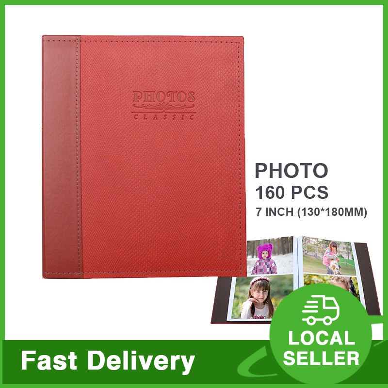 5R 7 inch photo album PP interstitial retro creative leather photo ...
