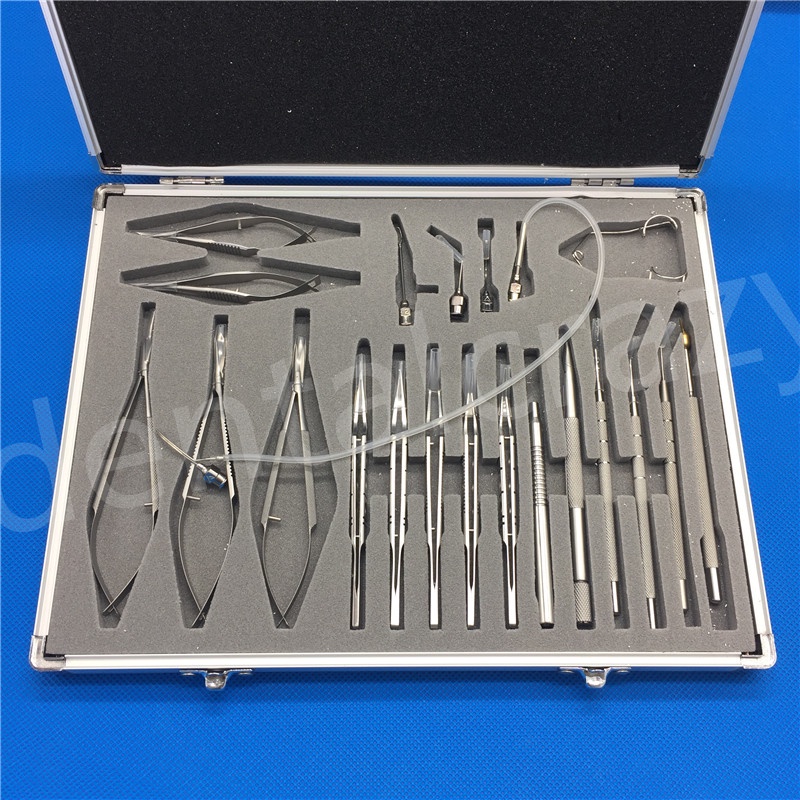 Ophthalmic 21pcs Cataract set eye Micro Surgery Surgical Instruments ...