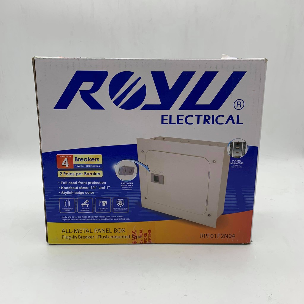Royu Panel Box for 2 Pole Plug In Breakers - 4, 6, 8, and 10 Branches ...
