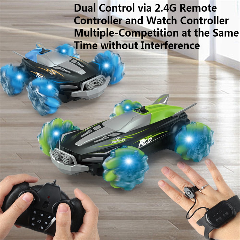 [boutique]2.4G RC Cars Four Wheel Remote Control Gesture Sensing Stunt ...