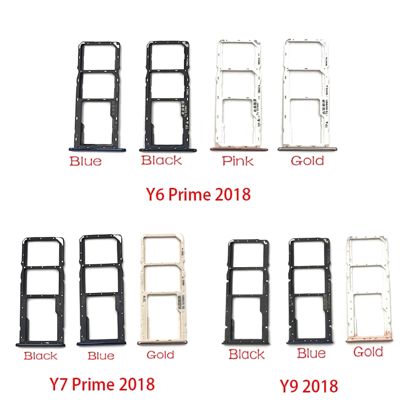 Nano SIM Card Holder Tray Slot Holder Adapter Socket For Huawei Y6 Y7 ...