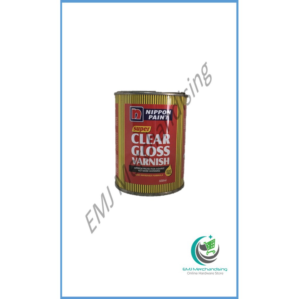 EMJ Nippon Paint Super Clear Gloss Varnish Valspar Furniture Wood ...