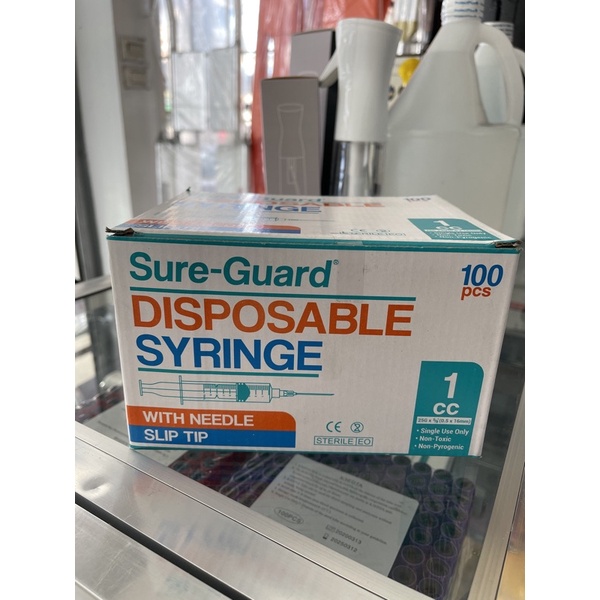 1CC G.25 DISPOSABLE SYRINGE (SURE-Guard) | Shopee Philippines