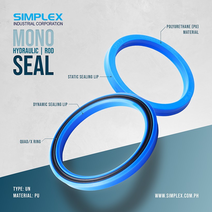MONOSEAL | RODSEAL | HYDRAULIC SEAL | UN TYPE | POLYURETHANE | NITRILE ...