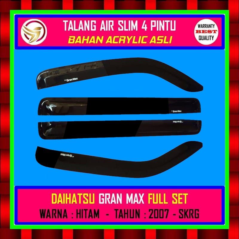 CAR WATER GUTTERS - 4 DOOR FULL SET - DAIHATSU GRAND MAX - YEAR - 2007 ...