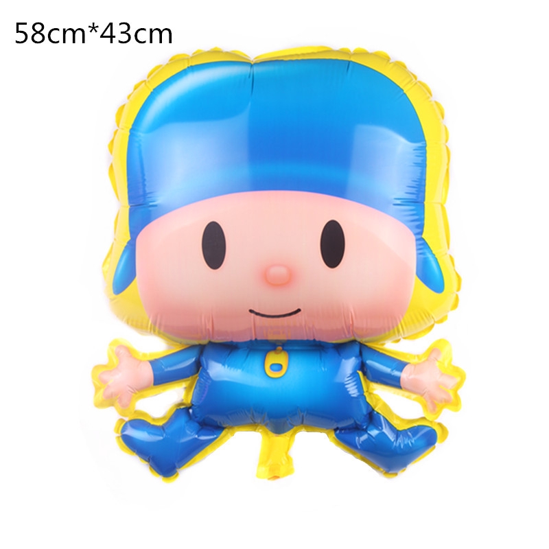 1pcs 58x43cm Pocoyo Aluminum Film Balloon Boy Birthday Party Supplies ...