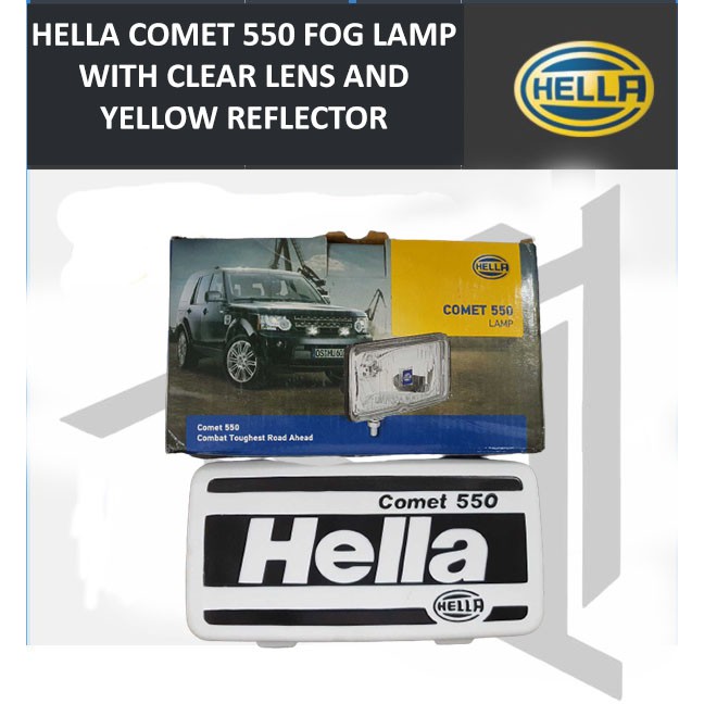 Hella Comet with Clear Lens (Comet 550 Fog Lamp Clear Lens and Yello ...