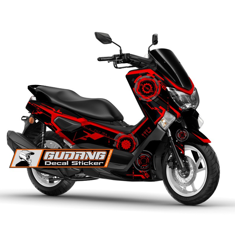 MERAH Nmax decal, full body red graphic hit | Shopee Philippines