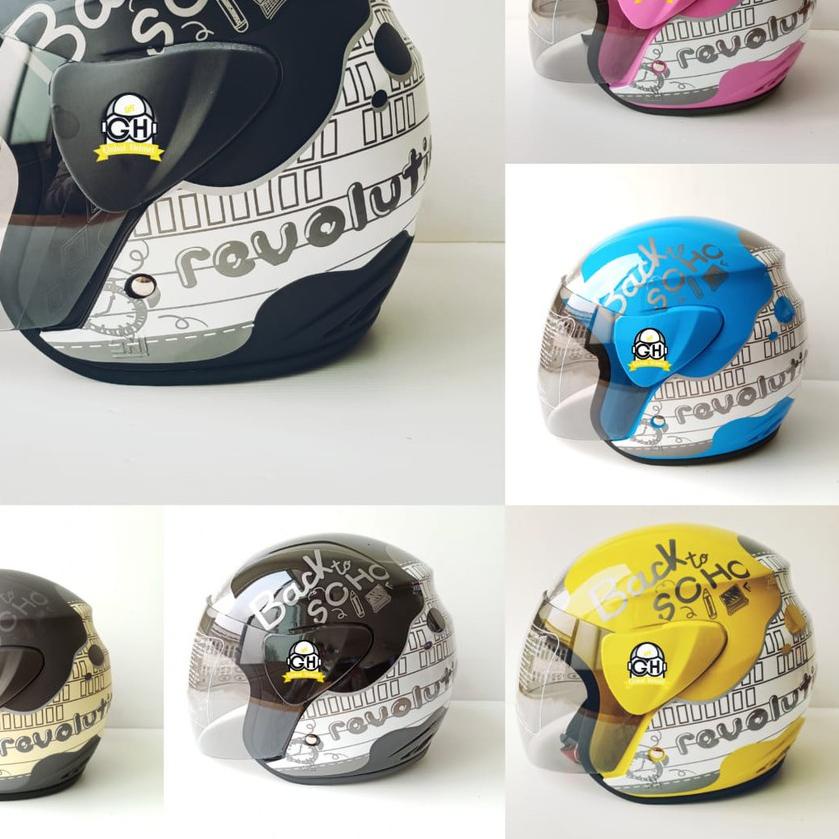EVOLUTION HELMET REVOLUTION SERIES HALF FACENotes GM EVO MODEL | Shopee ...