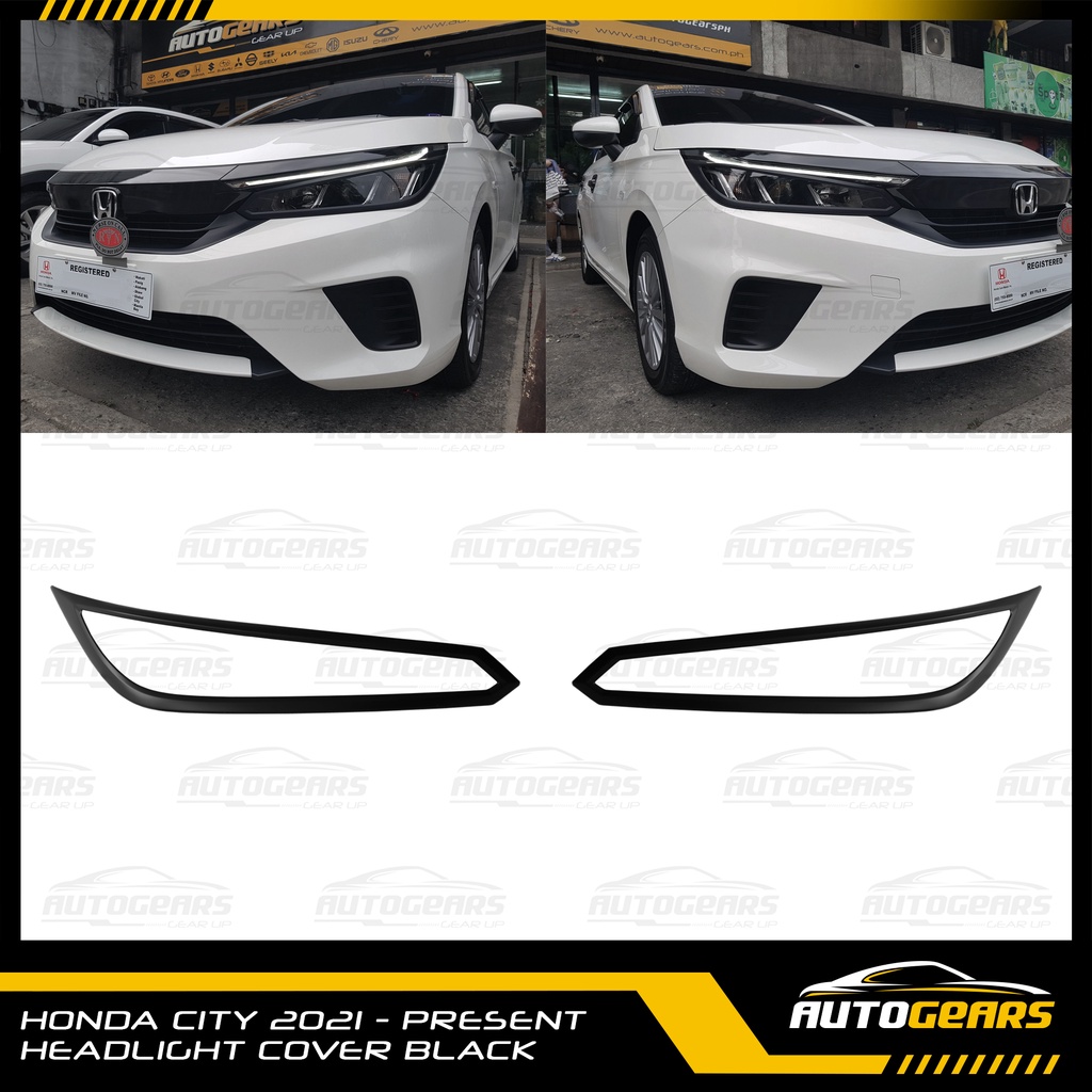 Honda City GN (2021 - 2025) Headlight Cover Black | Shopee Philippines