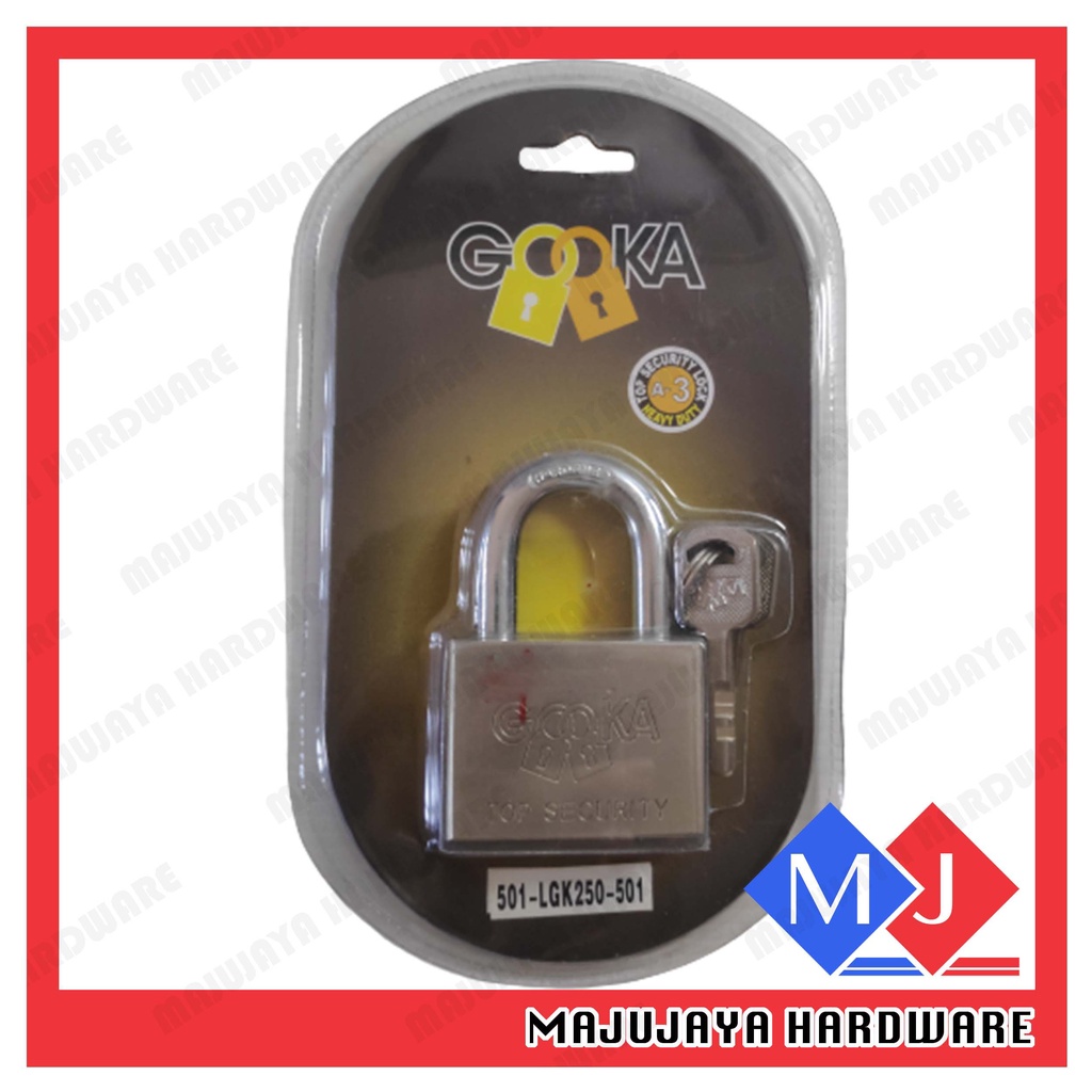 GOOKA Anti Cut Heavy Duty Padlock 501-LGK250-501 ( 50MM ) Security Pad ...