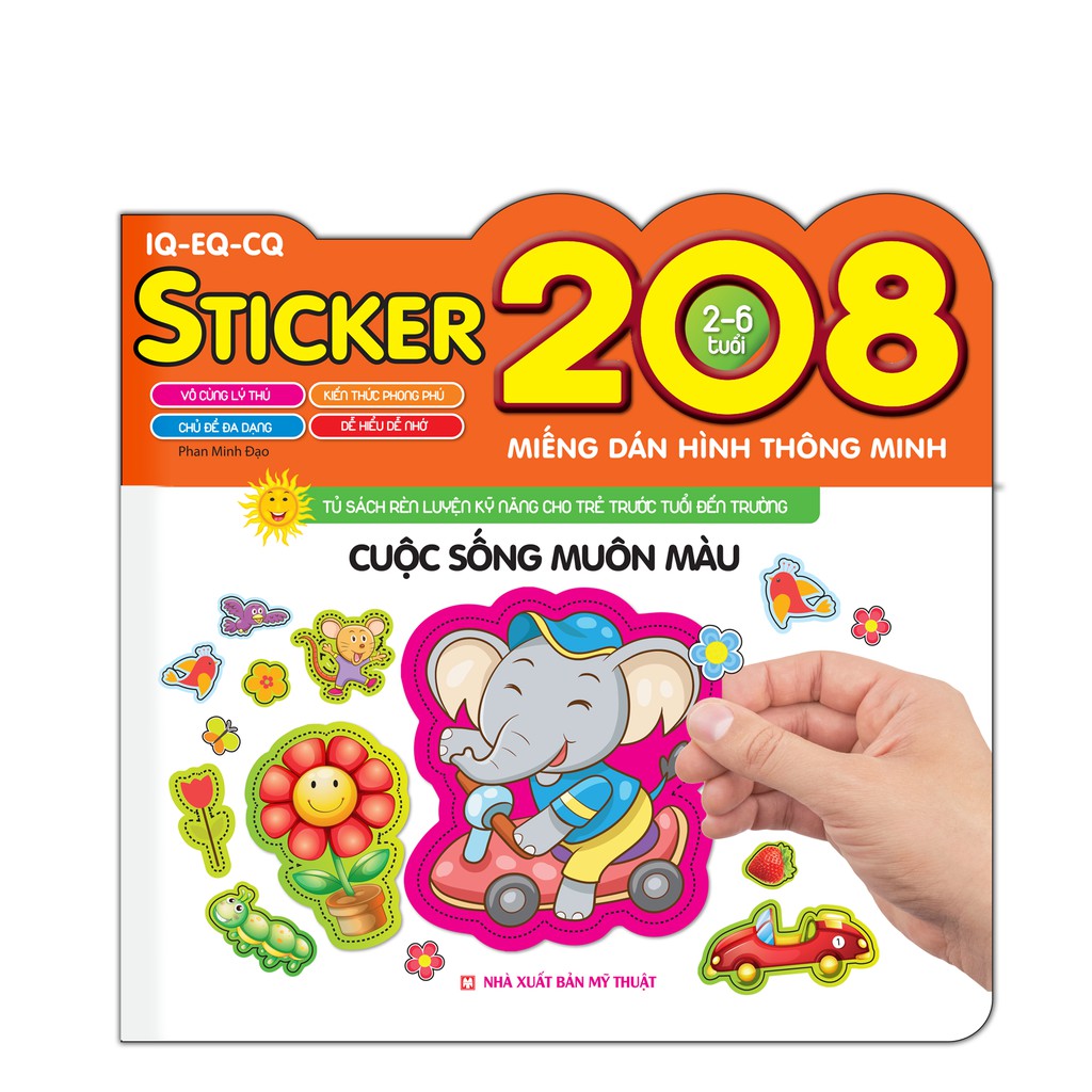 Book - Colorful life (208 smart stickers - IQ-EQ-CQ) | Shopee Philippines