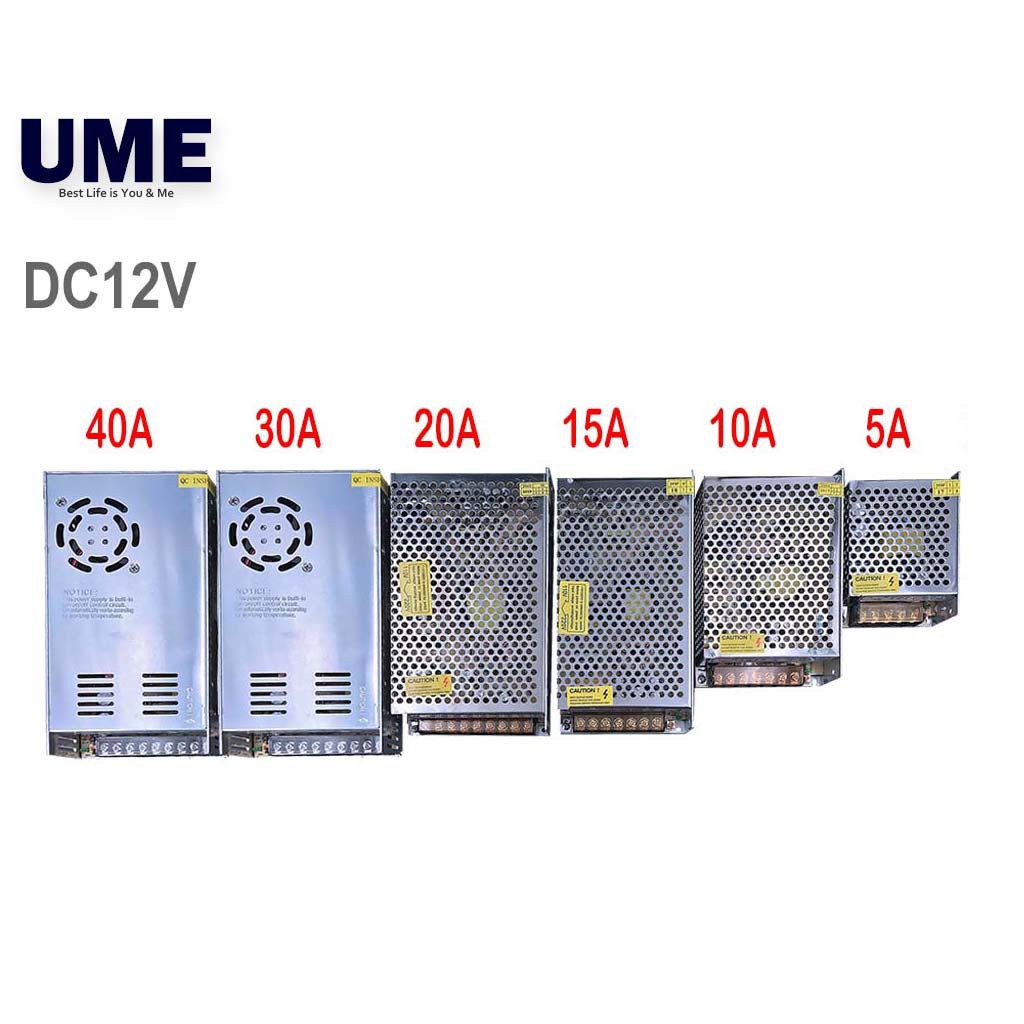 Universal DC 12V 5A 10A 15A 20A 30A 40A CCTV LED Centralize Power Supply Adapter Without Case ...